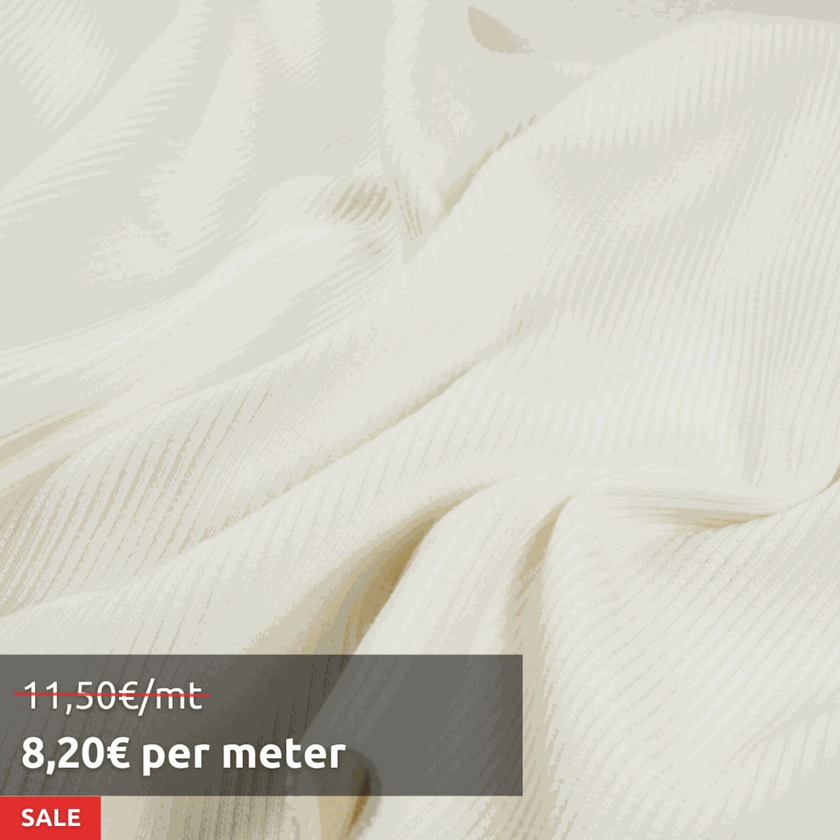 Organic Cotton Stretch Rib 2x2 - Off-white | Buy Fabrics Online ...