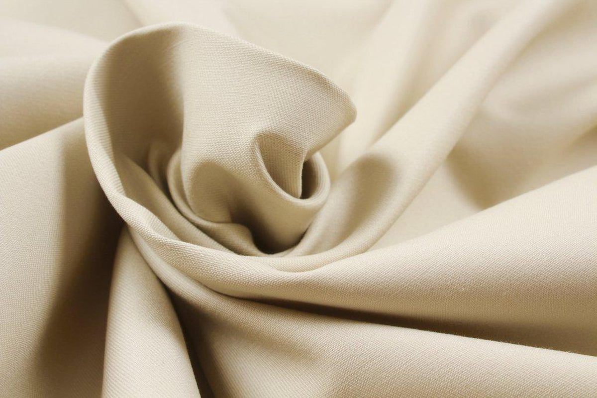 Premium BCI Cotton Twill for Jackets - Beige — Fabric Sight