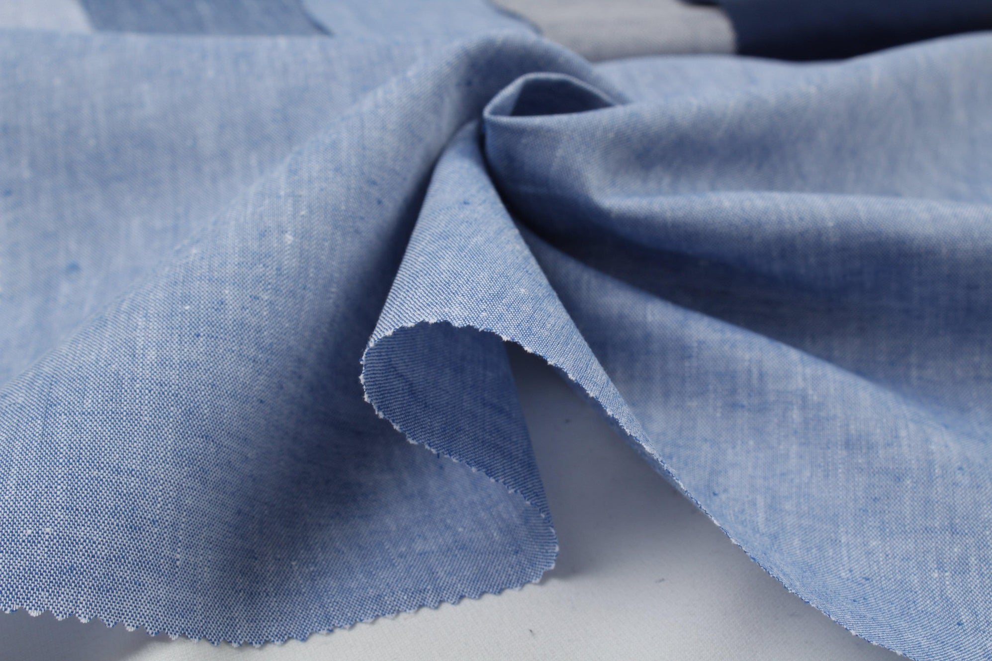 Slub Cotton Linen Fabric for Summer - Blue | Buy Fabrics Online ...