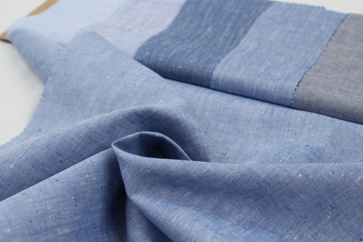 Slub Cotton Linen Fabric for Summer - Blue | Buy Fabrics Online ...