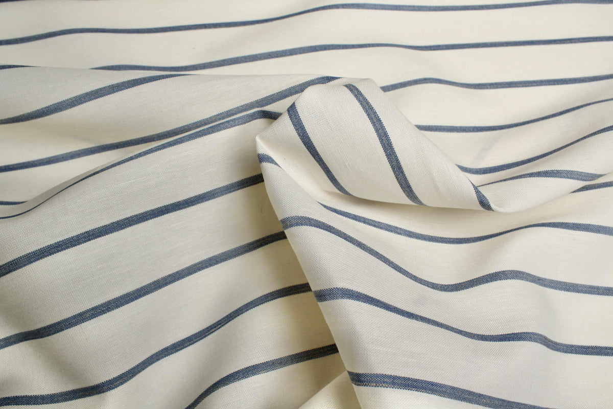 Stripes Rustic Linen Cotton for Dresses — Fabric Sight