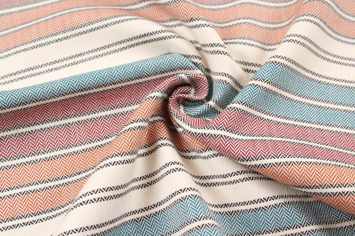 swatch-Cotton Herringbone - Stripes — Fabric Sight