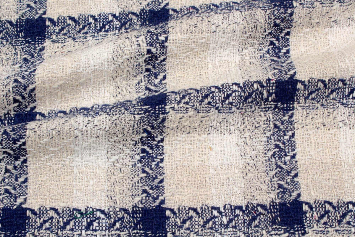 swatch-Cotton Tweed - Checks — Fabric Sight