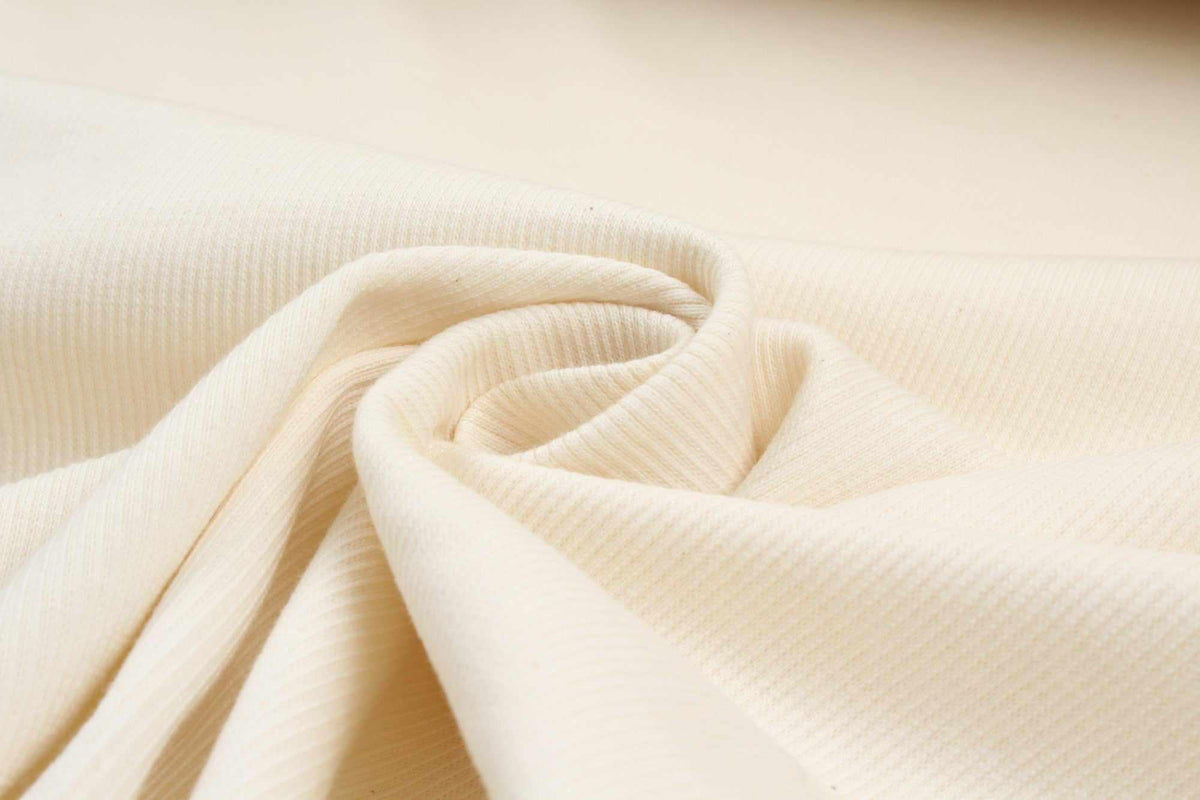 Organic Cotton Stretch Rib 2x2 - PFD | Buy Fabrics Online — Fabric Sight