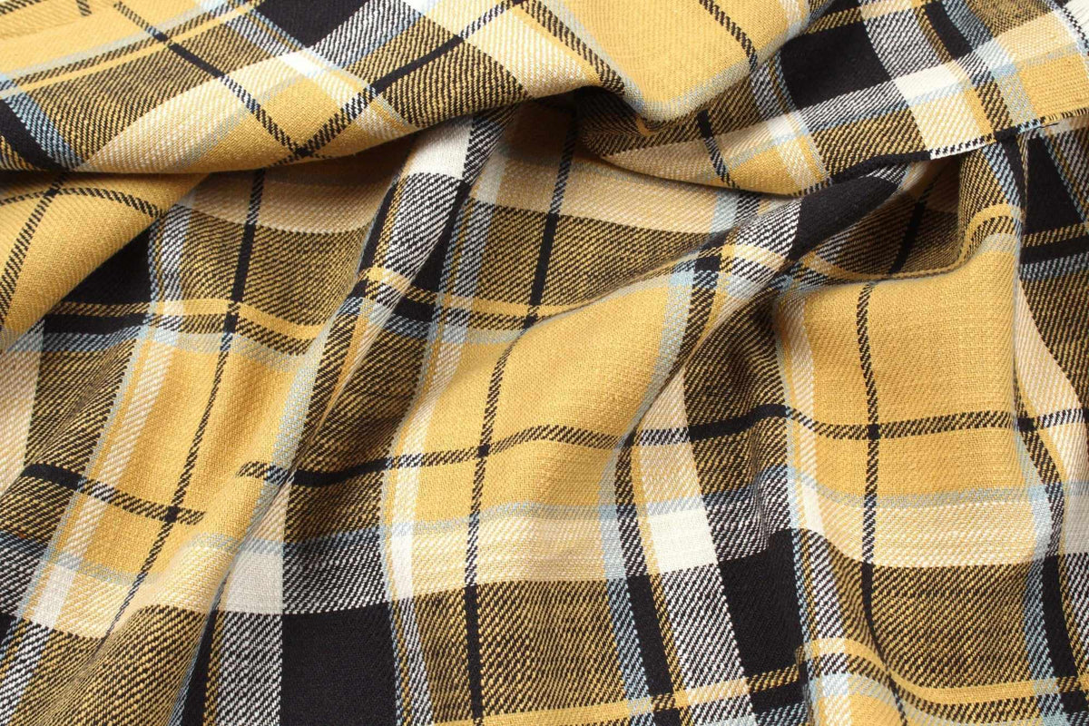 swatch-Overshirts Cotton Fabric - Checks — Fabric Sight