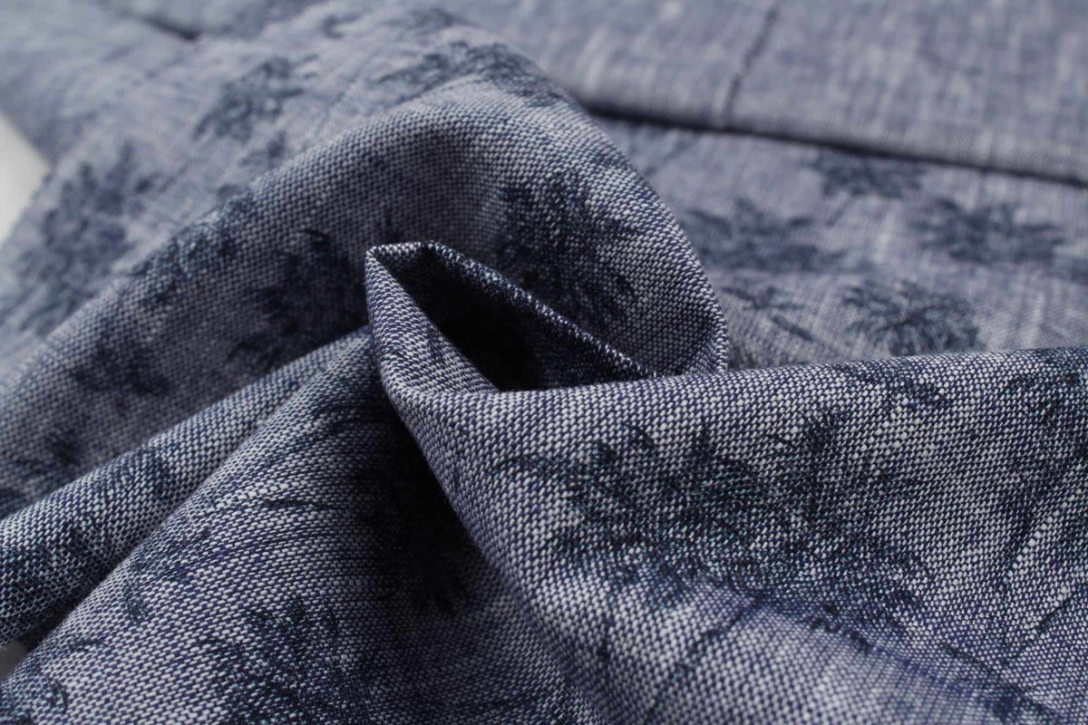 Slub Cotton Digital Print - Blue - 4 Variants | Buy Fabrics Online ...